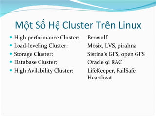Cluster bao cao 1 | PPT