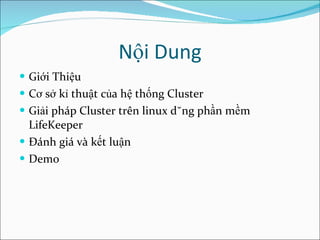 Cluster bao cao 1 | PPT