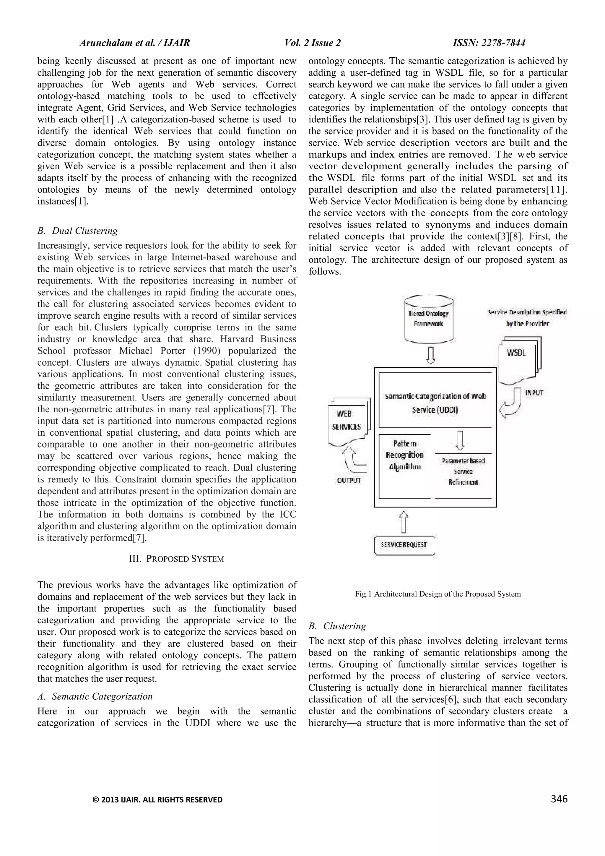 Cluster Based Approach For Service Discovery Using Pattern Recognition