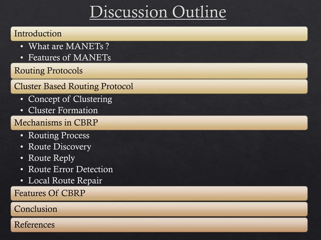 Cluster Based Routing Protocol 1 Pptx Computer Networking Computing