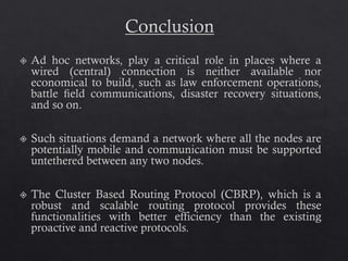 Cluster based routing protocol 1 | PPTX