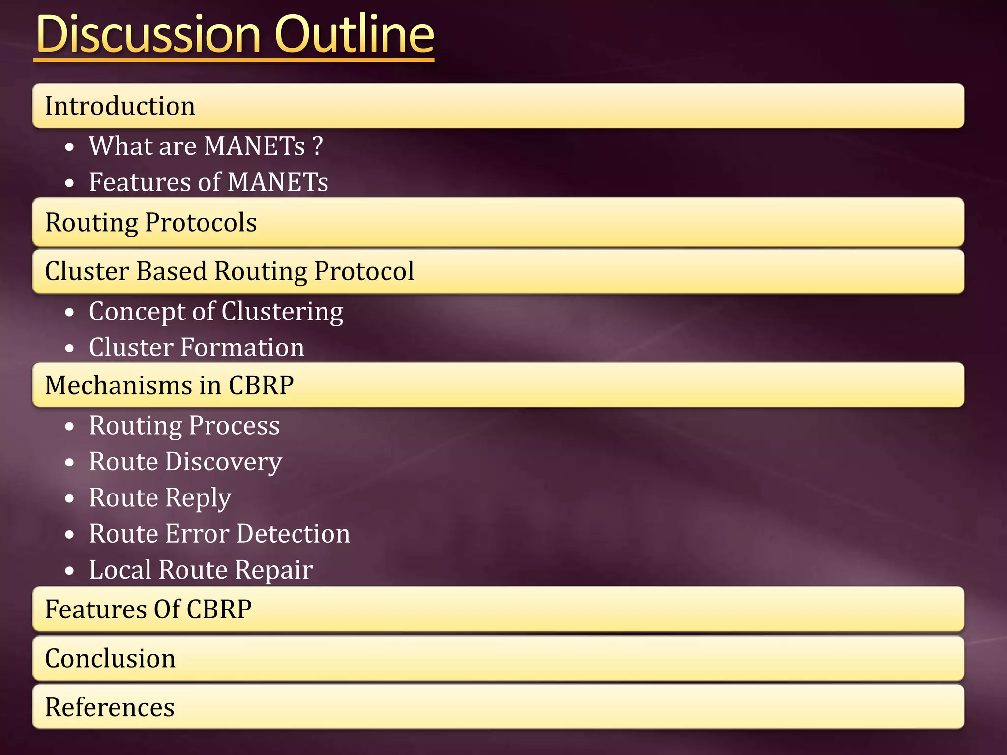 Cluster Based Routing Protocol Ppt 9520