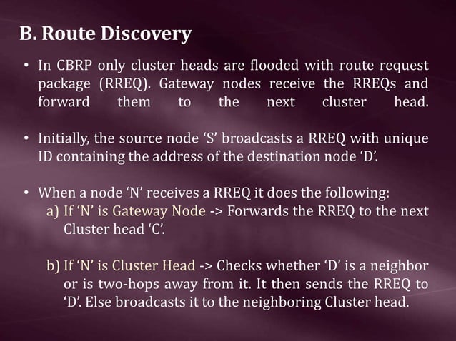 Cluster Based Routing Protocol Ppt