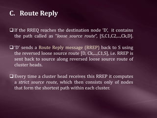 Cluster based routing protocol | PPT