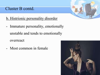 Cluster B personality disorders | PPTX