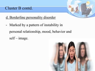 Cluster B personality disorders | PPTX