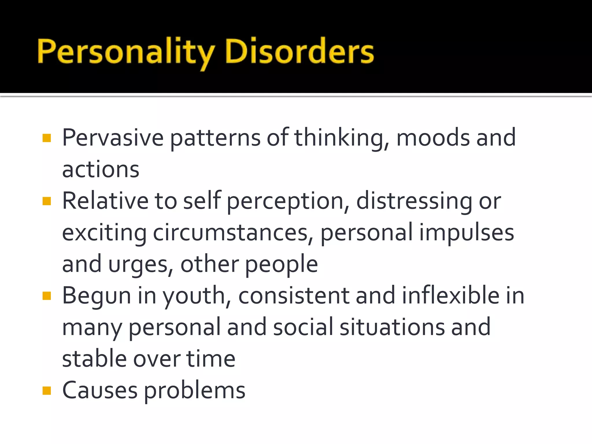 Cluster B Personality Disorders for NCMHCE Study | PPTX