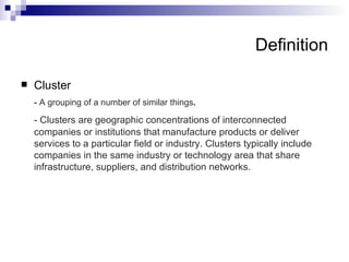 Cluster by Naruebeth | PPT