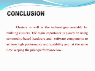 Cluster computing | PPTX