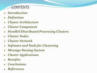 Cluster computing | PPTX