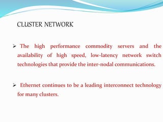Cluster computing | PPTX