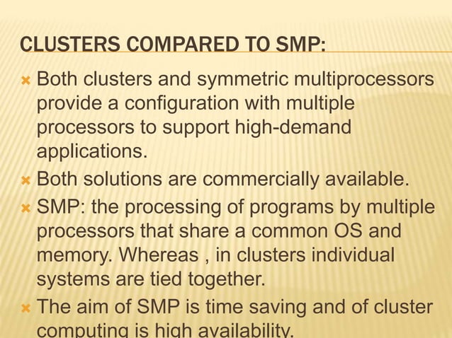 Cluster computing | PPT