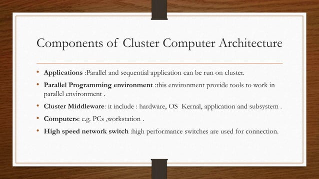 Cluster computing | PPT
