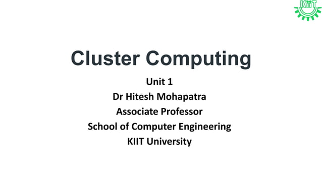 Cluster Computing | PPTX