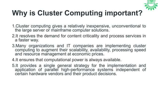 Cluster Computing | PPTX
