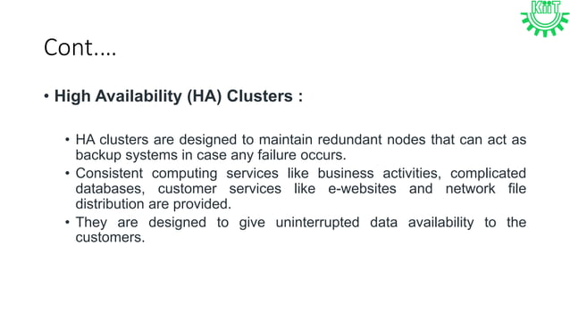 Cluster Computing | PPTX