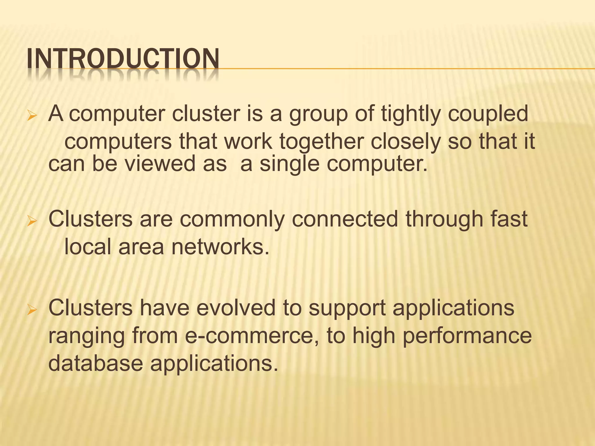 Cluster computing | PPTX