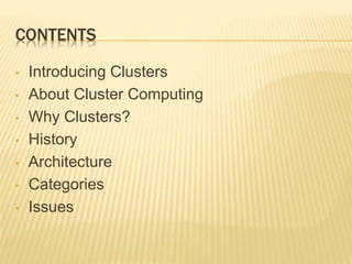 Cluster computing | PPTX