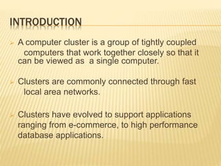 Cluster computing | PPTX