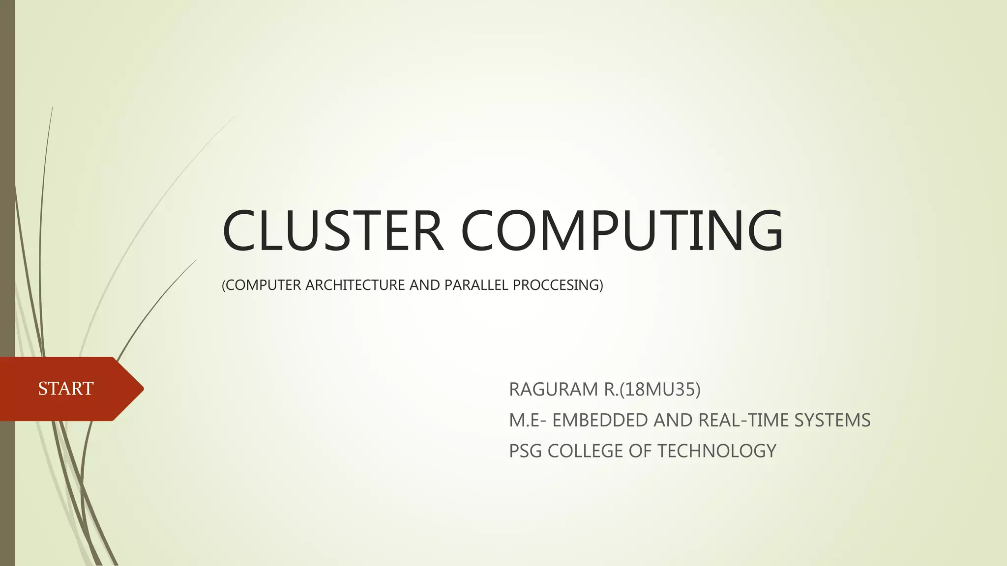 Cluster computings | PPT