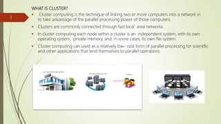 Cluster computings | PPT