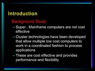 Cluster Computing Seminar. | PPT
