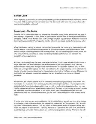 Cluster configuration best practices | DOC