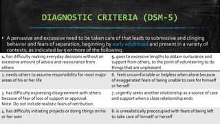 Cluster C Personality Disorders | PPTX