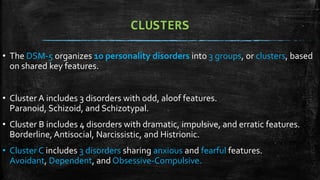 Cluster C Personality Disorders | PPTX