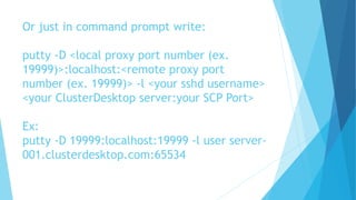 ClusterDesktop Socks5 Proxy | PPT