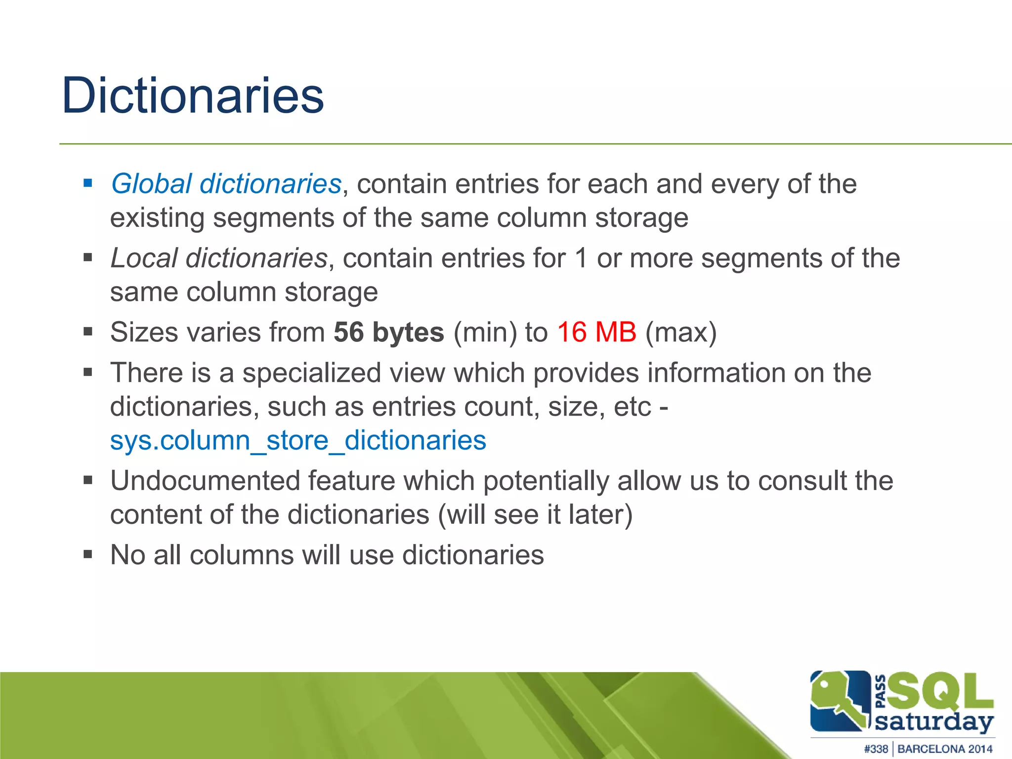 Clustered Columnstore - Deep Dive | PPT