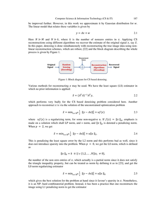 Clustered Compressive Sensingbased Image Denoising Using Bayesian Framework Pdf