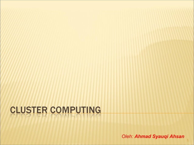 Cluster grid cloud computing | PPT Cluster grid cloud computing | PPT