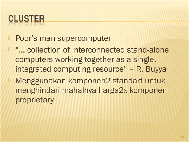 Cluster grid cloud computing | PPT