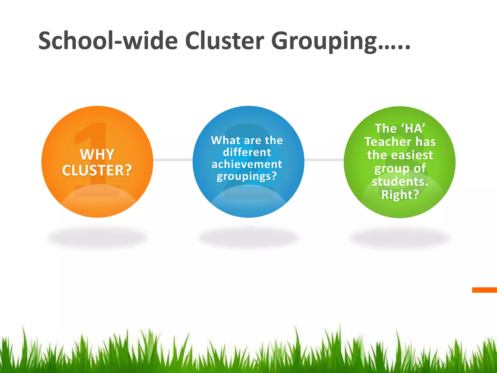 Cluster grouping practice 101-gifted ed Myths | PPTX