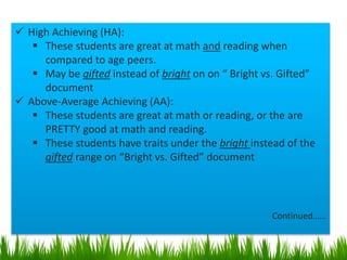 Cluster grouping practice 101-gifted ed Myths | PPTX