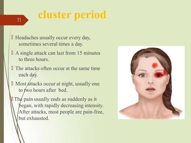 cluster headache.pptx | Ear, Nose and Throat Conditions | Diseases and ...