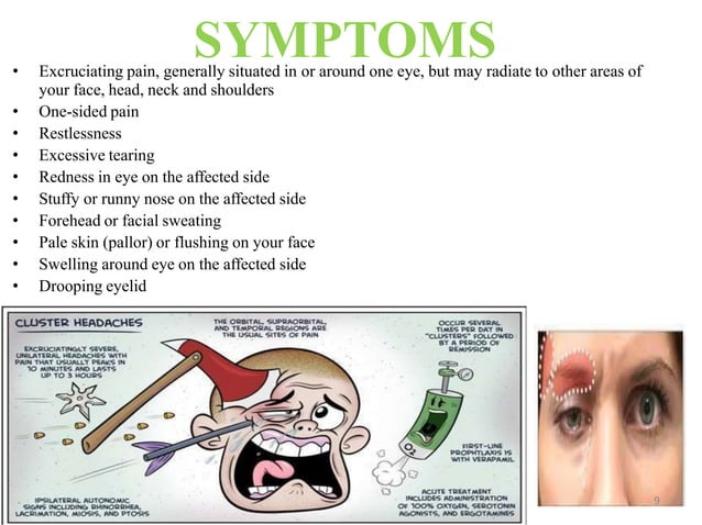 cluster headache.pptx | Ear, Nose and Throat Conditions | Diseases and ...