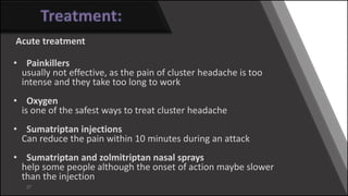 Cluster headache l 11 - 2016 | PPSX | Brain and Nervous System ...