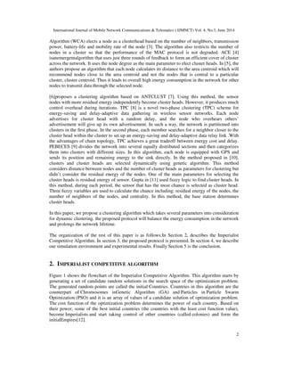 Cluster head election using imperialist competitive algorithm (chei) for wireless sensor ...