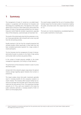 Cluster Impact Analysis | PDF