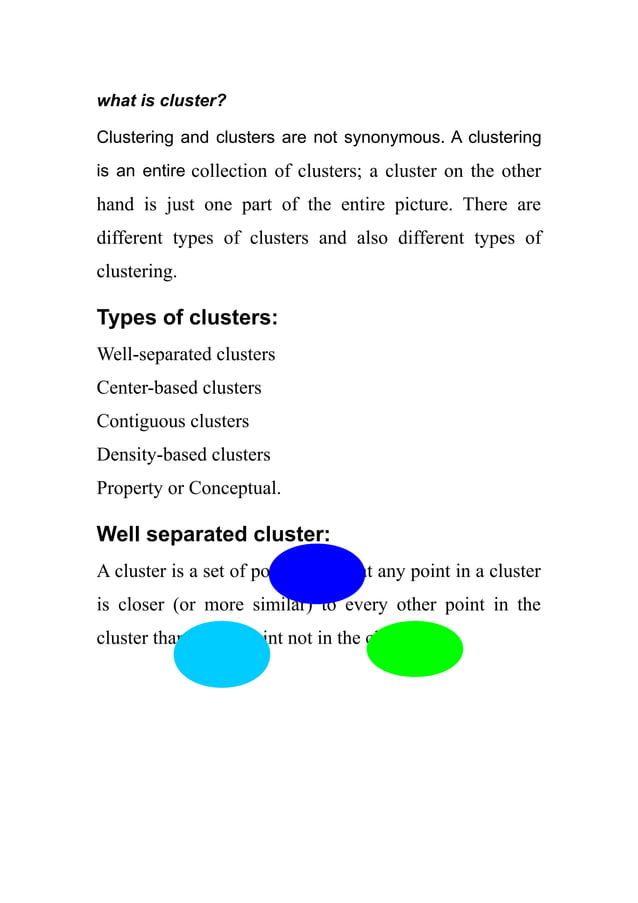 Graph Clustering and cluster | DOC | Computing | Technology & Computing