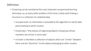 machine learning - Clustering in R | PPTX
