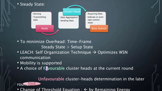 Energy Efficient Clustering: Wireless Sensor Network | PPTX