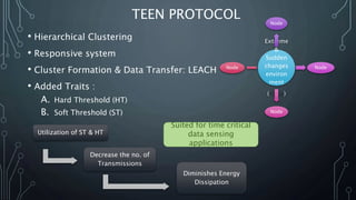 Energy Efficient Clustering: Wireless Sensor Network | PPTX