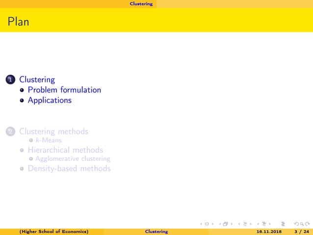 mlcourse.ai. Clustering | PDF | Physics | Science