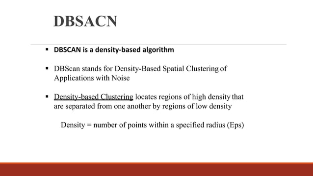 Density Based Clustering Pptx Databases Computer Software And Applications