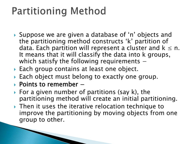 Clustering in data Mining (Data Mining) | PPTX