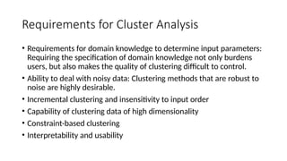 Machine Learning : Clustering - Cluster analysis.pptx