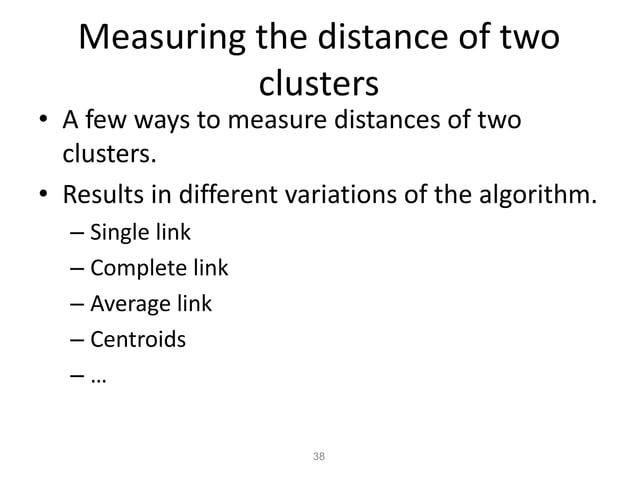 clustering using different methods in .pdf